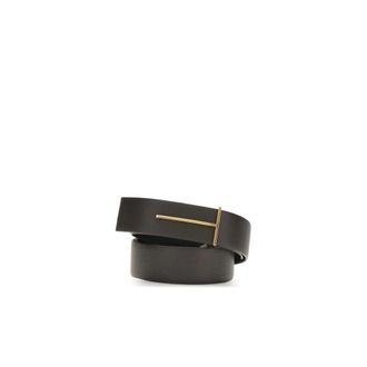 Tom Ford Homme, Accessoires, Brun, Taille: ONE Size Bos Taurus Regular Belt