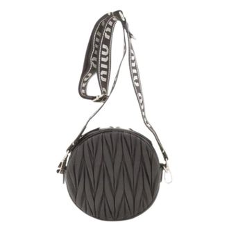 Miu Miu Sac bandouli&egrave;re pochette Pre-owned - Femme - Pre-owned - Noir - Taille: ONE Size