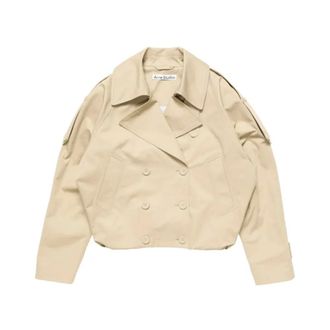 Acne Studios Kurzer Trenchcoat - - Coats - Damen - Beige - L