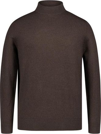 Bugatti Herren Pullover braun unifarben