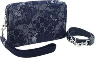Gucci Sac bandouli&egrave;re et pochette Pre-owned - Femme - Pre-owned - Bleu - Taille: ONE Size
