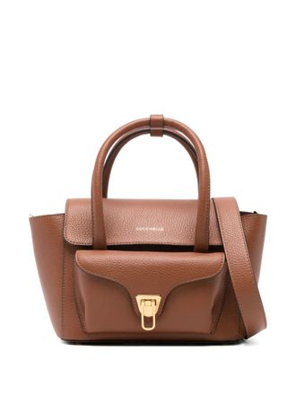 Coccinelle flap pocket tote bag - Marron