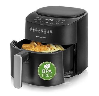 Emerio Emerio Top AirFryer AF-129369 Grande friteuse numérique à air chaud, friteuse sans huile supplémentaire, volume 4,5 l, 8 programmes automatiques, Cool