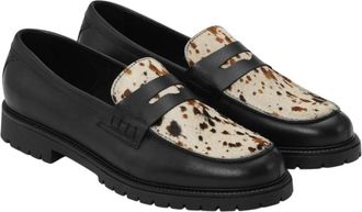 Les Deux Homme, Chaussures, Noir, Taille: 41 EU Willard Loafer