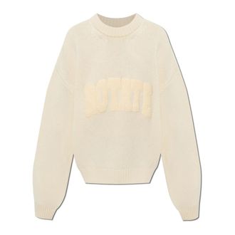 Rotate Rundhals-Pullover - - Knitwear - Damen - Beige - S