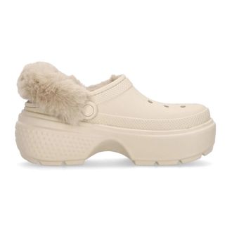 Crocs Stomp Gef&uuml;tterte Clog Stucco - - Shoes - unisex - Beige - 36 EU