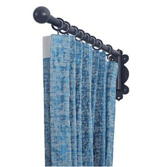 Generic 180&deg; Drehbarer Vorhang-Pr&auml;sentationsst&auml;nder, Metall f&uuml;r Seitenw&auml;nde,Vordert&uuml;r-Vorhangschiene,Schwenkarm-Gardinenstange,Vorhangstange(Size:120cm,Color: