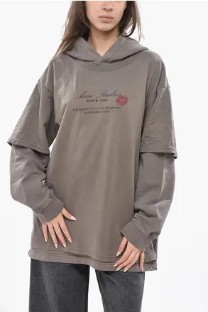 Acne Studios Double-Fabric Hoodie SINCE 1996 size S