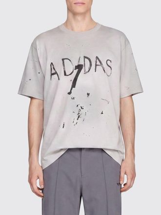 adidas T-shirt en coton avec logo contrastant et &eacute;paules tombantes