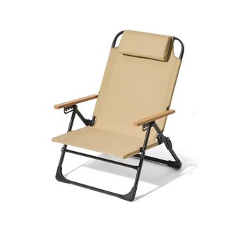 Generic Klappstuhl Camping Leicht Klein Faltbar mit Metallrahmen Hoher Belastbarkeit Klappst&uuml;hle Garten Gepolstert mit Verstellbarer R&uuml;ckenlehne f&uuml;r Partys Ho