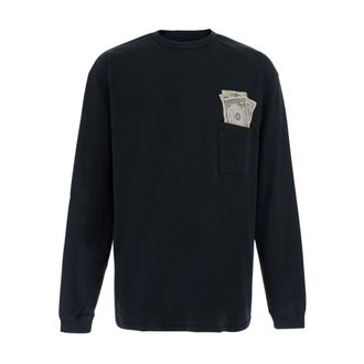 ERL Money Longsleeve Tee Knit - - Tops - Herren - Schwarzk - L