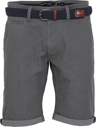 Indicode IDFigno Herren Chino Shorts Bermuda Kurze Hose mit G&uuml;rtel, Gr&ouml;&szlig;e:XXL, Farbe:Dark Grey (910)