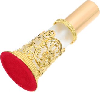 NUOBESTY Veemoon Parf&uuml;mzerst&auml;uber 30ml Nahost Design Nachf&uuml;llbare Glasflasche f&uuml;r &Auml;therische &Ouml;le Goldfarbene Spr&uuml;hflasche Als Dekoration und Reise Accessoire