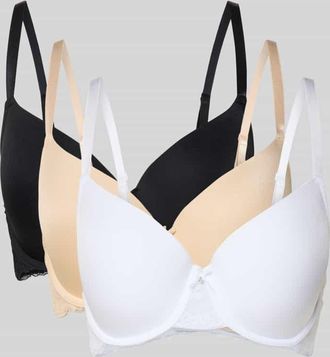 Dorina T-Shirt-BH mit Zierschleife im 3er-Pack