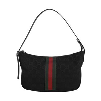 Gucci Lunetta Small Canvas Shoulder Bag