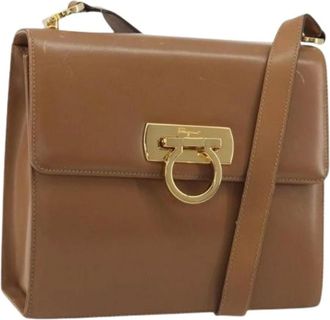 Ferragamo Sac port&eacute; &eacute;paule Pre-owned - Femme - Pre-owned - Brun - Taille: ONE Size