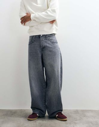 Only & Sons Kayce jean coupe barrel en denim gris