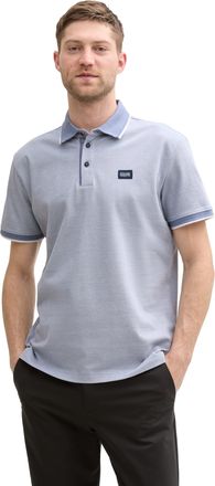 Tom Tailor T-Shirt mit Brusttasche, Tarmac Grey Tonal fine Stripe, XXL