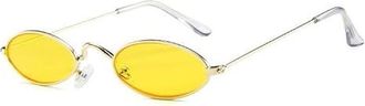 Generic Lunettes De Soleil Conduite &Agrave; Petite Monture For Hommes Vacances For Femmes(Yellow)