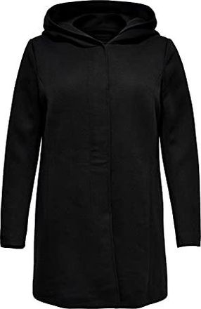 Only Carmakoma Femme Carsedona Light Coat OTW Manteau Not Applicable, Noir (Black Black), Medium (Taille Fabricant: M-46/48)