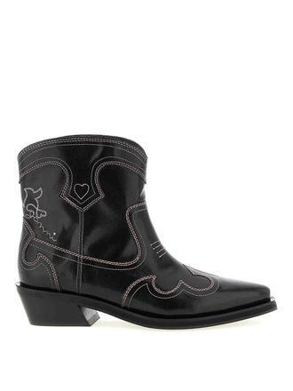 Ganni Bottines - Noir