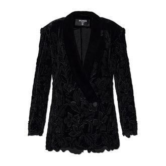 Balmain Samt-Blazer - - Jackets - Damen - Schwarzk - L