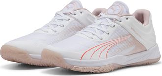 Puma Accelerate Turbo W+, Weiblich Hallenturnschuh, PUMA White-Glowing RED-Rose Quartz-Alpine Snow