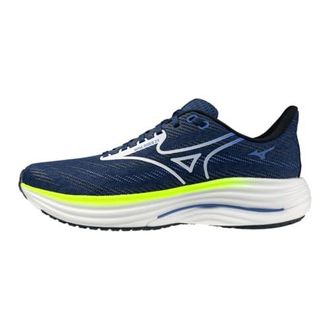 Mizuno Wave Rider 29 Chaussures de course pour homme Bleu/blanc/jaune &eacute;clair, Estate Blue White Lightning Ye, 42.5 EU