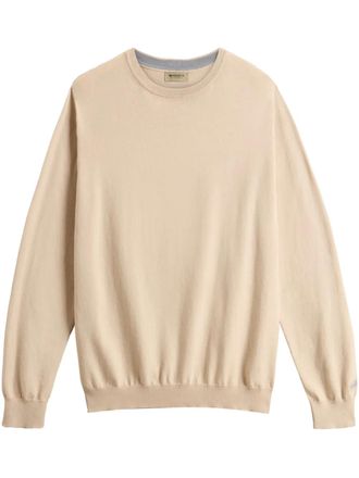 Woolrich Sweatshirt mit Logo-Stickerei - Nude