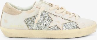 Golden Goose Superstar leather sneakers with all-over glitter pattern - GOLDEN GOOSE DELUXE BRAND - gender_Woman