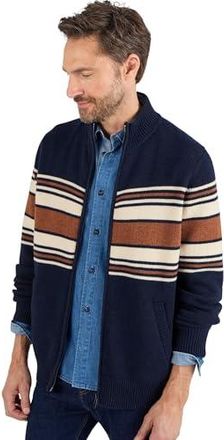 Damart Gilet zipp&eacute; col Montant 50% Laine Homme Bleu Taille XXL (118-125)