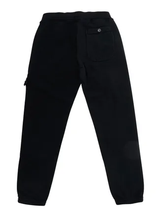 Stone Island Boys Sweatpants With Nylon Patch - Black Trousers