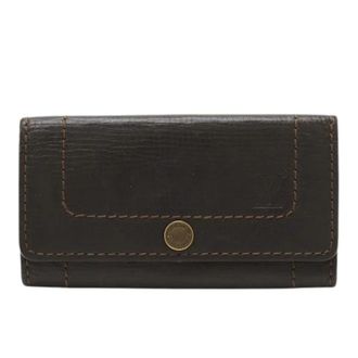 Louis Vuitton Pre-owned Utah Leder Schl&uuml;ssel-Etui - - Pre-owned - Damen - Braun - ONE SIZE