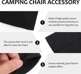 Yarnow Outdoor Campingstuhl Ersatzstoff Stuhlbezug aus Canvas Knitterfrei Maschinenwaschbar mit Dekorativem Farbmuster f&uuml;r Garten und Klappst&uuml;hle