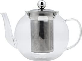 Echtwerk Echtwerk Teekanne, Teekocher aus Borosilikatglas, Siebeinsatz und Deckel aus Edelstahl, Hitzebeständig, Glaskanne geeignet für heiße und kalte Getränk