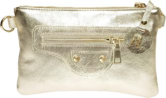 Anna Luchini Gold Rindsledertasche