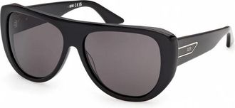 GCDS Gcds, unisex, Accessoires, Noir, Taille: 57 MM Shield Soft Lunettes de soleil