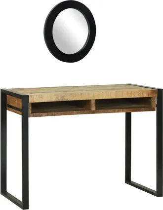 vidaXL Vidaxl - Coiffeuse Marron 100 x 50 x 75 cm Bois de manguier massif