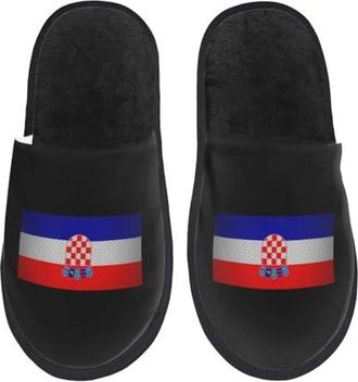Generic Slippers Drapeau De Anti Odeur Pantoufles Antidérapantes Pantoufles En Coton Pour Unisex Hôtels De Camping L