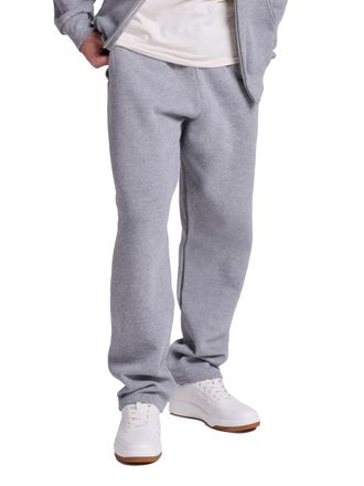 Russell Athletic Herren Dri Power Sweathose aus Fleece mit Offenem Boden und Taschen, Entspannte Passform, Feuchtigkeitstransport Trainingshose, Oxford, X-Groß