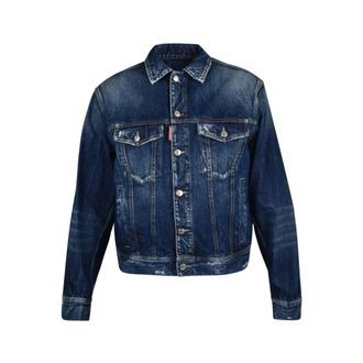 Dsquared2 Be Cool Be Nice Wash L.a. Jeansjacke - - Jackets - Herren - Blau - XL