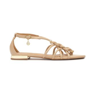 Kazar Beige flache Flip-Flop-Sandalen - - Shoes - Damen - Beige - 39 EU