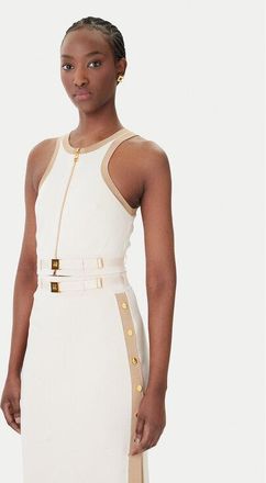 Elisabetta Franchi Top TK-71S-61E2-V270 Beige Regular Fit
