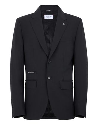 Philipp Plein Regular Fit Blazer Skull Strass