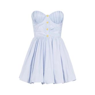 Elisabetta Franchi Gestreiftes Ballon-Minikleid - - Dresses - Damen - Blau - S