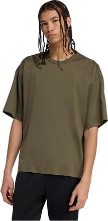 adidas Mens Soft Lux T-Shirt Olive Strata M