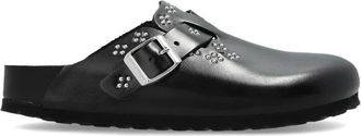 Birkenstock Boston Nietenrand Schmale Passform - - Shoes - Damen - Schwarzk - 37 EU