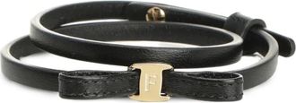 Ferragamo Femme, Accessoires, Noir, Taille: ONE Size Bow Wrap Bracelet