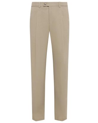Hiltl Chino Primo mit Bundfalte und Stretchanteil, Regular Fit in
