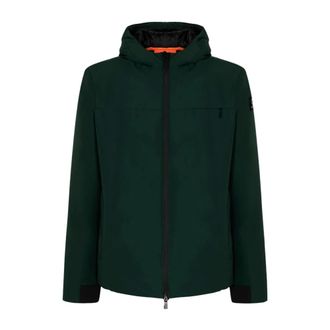 Suns Homme, Vestes, Vert, Taille: M Veste verte avec doublure en fausse fourrure